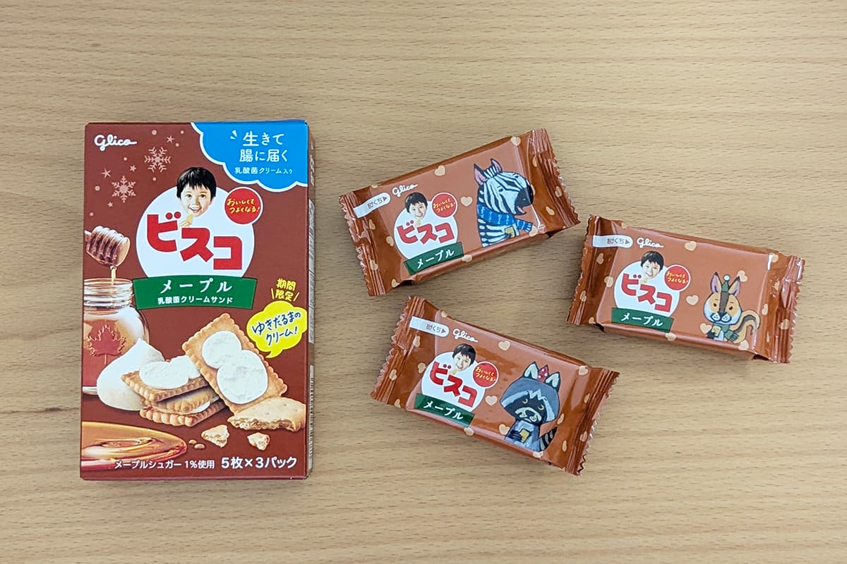 [江崎グリコ]期間限定販売のビスコ登場！ ビスケットをめくるとゆきだるま型のクリームが現るっ - MONOCOTO｜ モノがわかる コトが見える｜モノコト